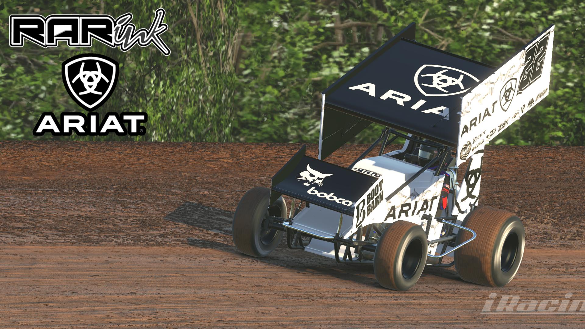 Ariat Sprint car by Brady Rarick - Trading Paints