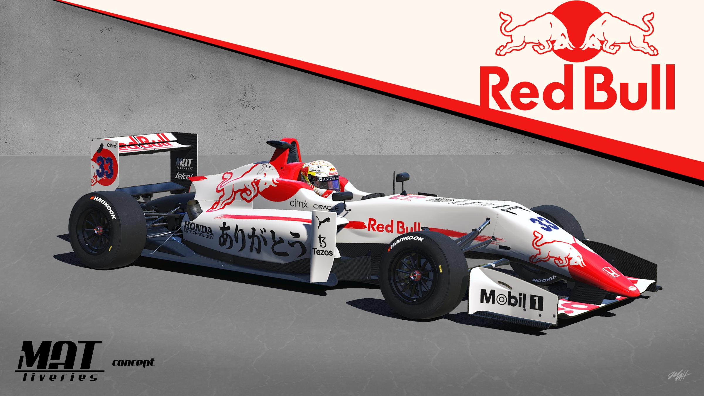 RedBull Racing Honda Tribute Livery concept by Matthew A Tomelleri ...