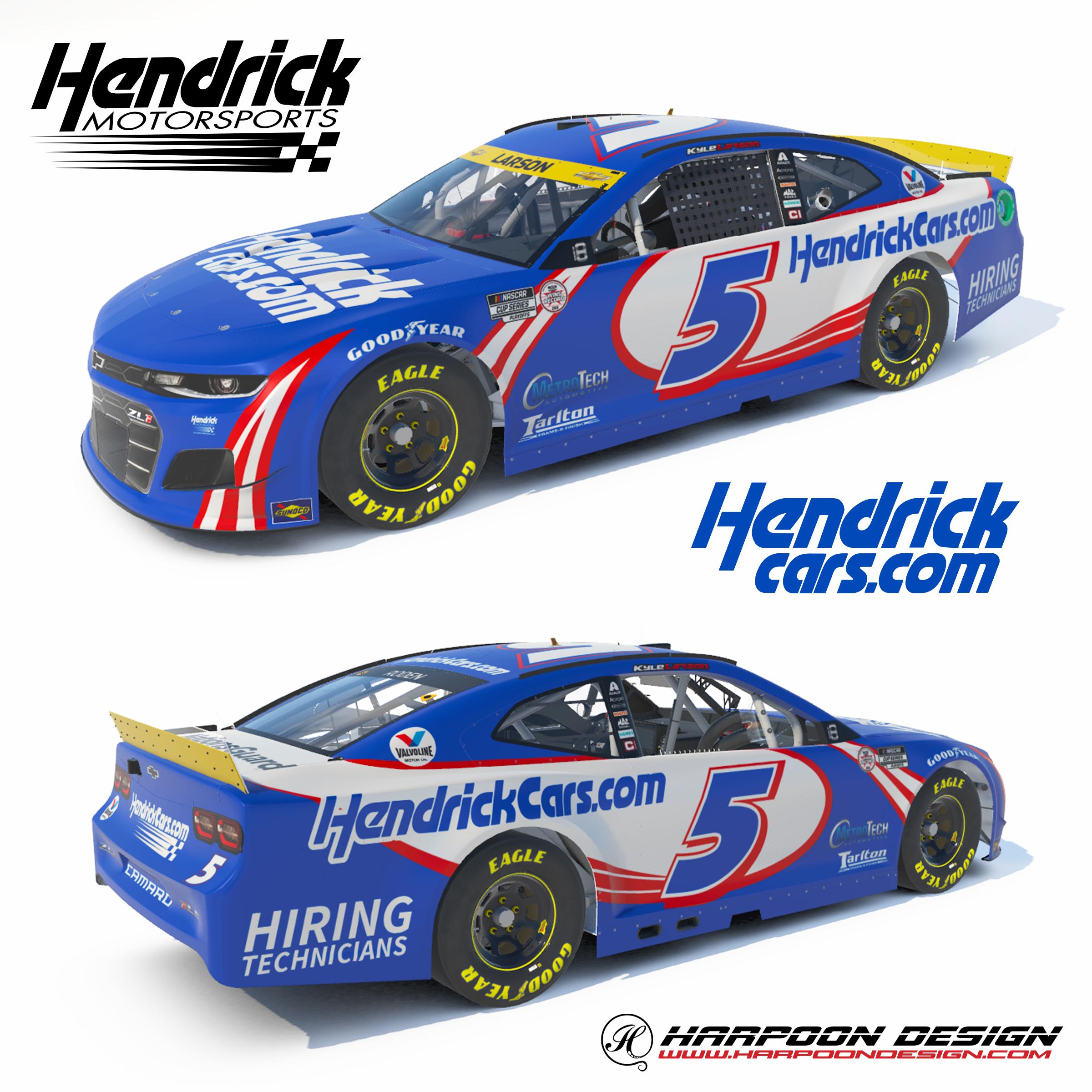 2021 Kyle Larson Hendrick Cars by Brantley Roden - Trading Paints