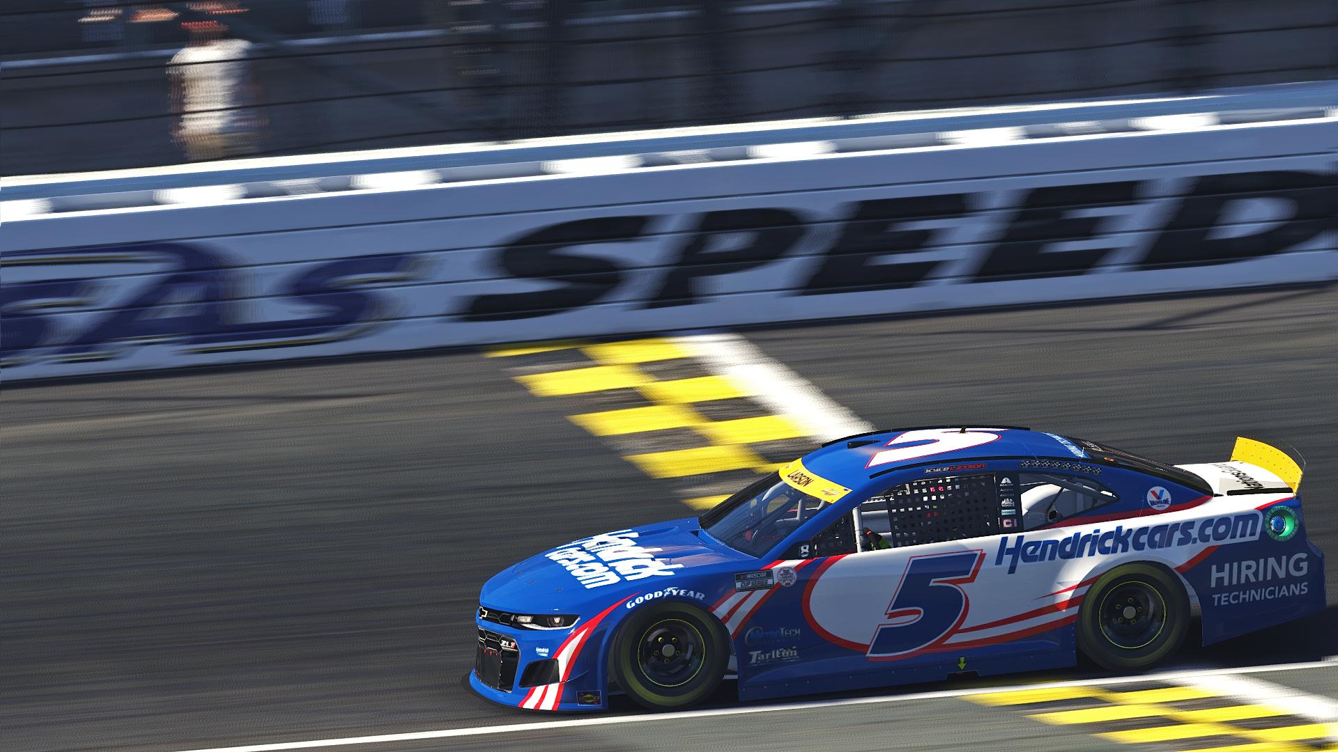 Kyle Larson Kansas Playoff 2021 by Alexander L Russell - Trading Paints