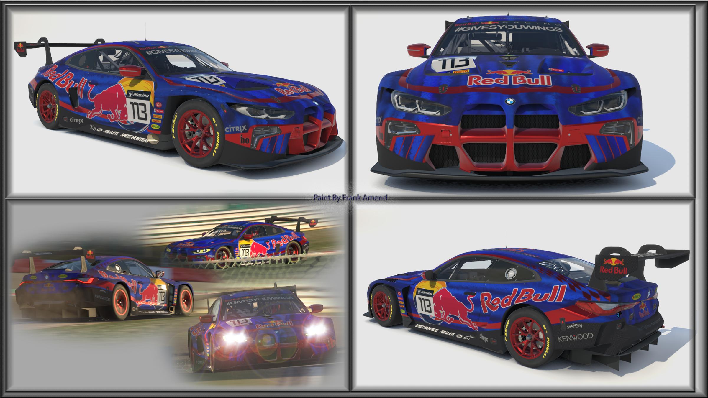BMW M4 GT3 Red Bull by Frank Amend - Trading Paints