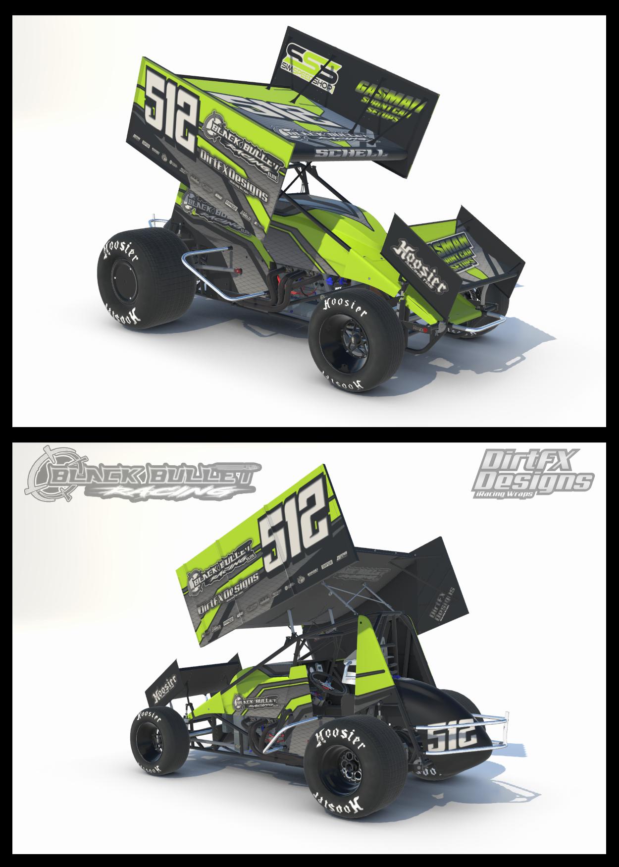 Schell - Black Bullet Racing by Cole Shoemaker - Trading Paints