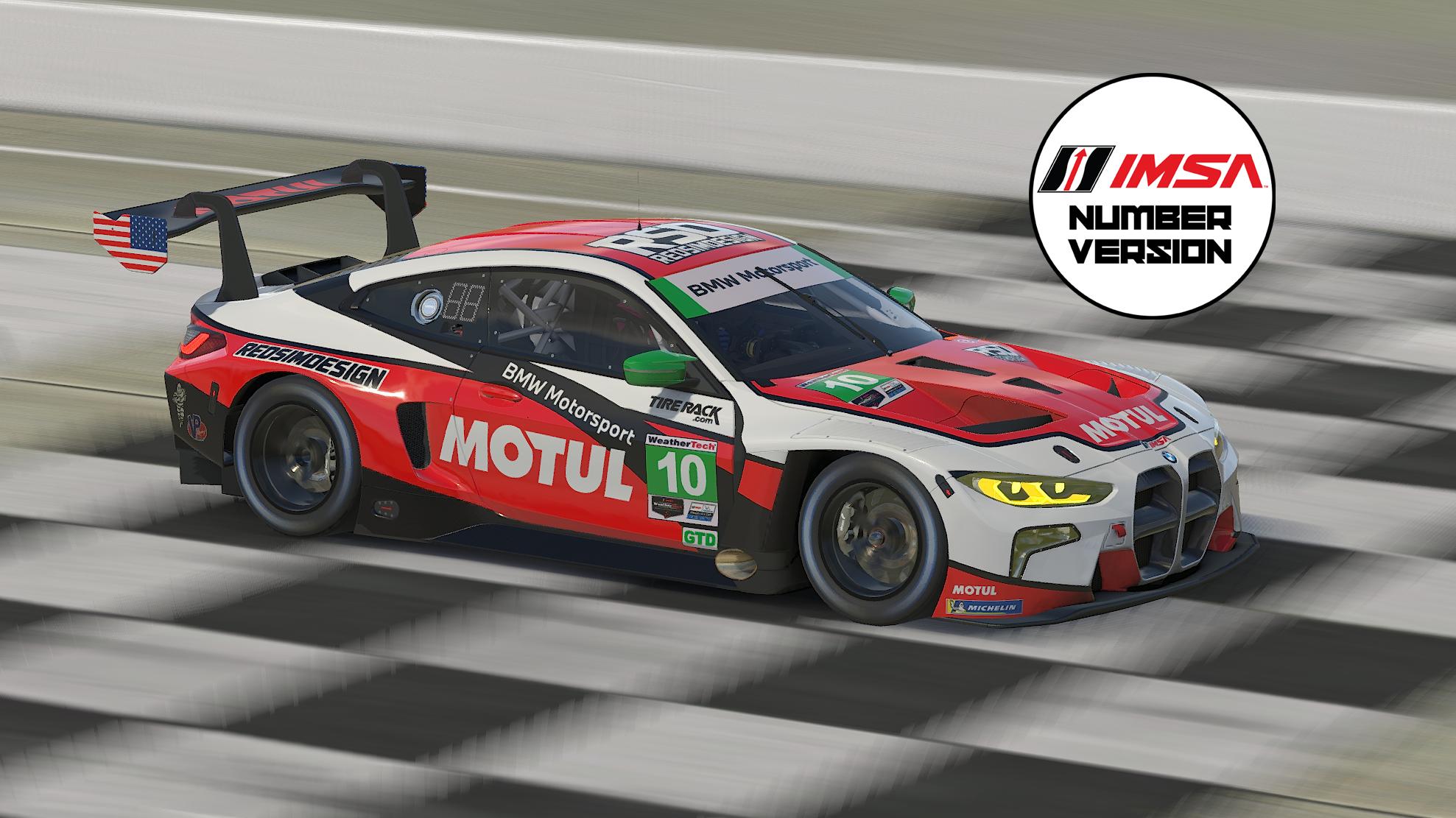 Motul/RSD BMW M4 GT3 w/IMSA Number/Decals by Blaine Sparling - Trading ...