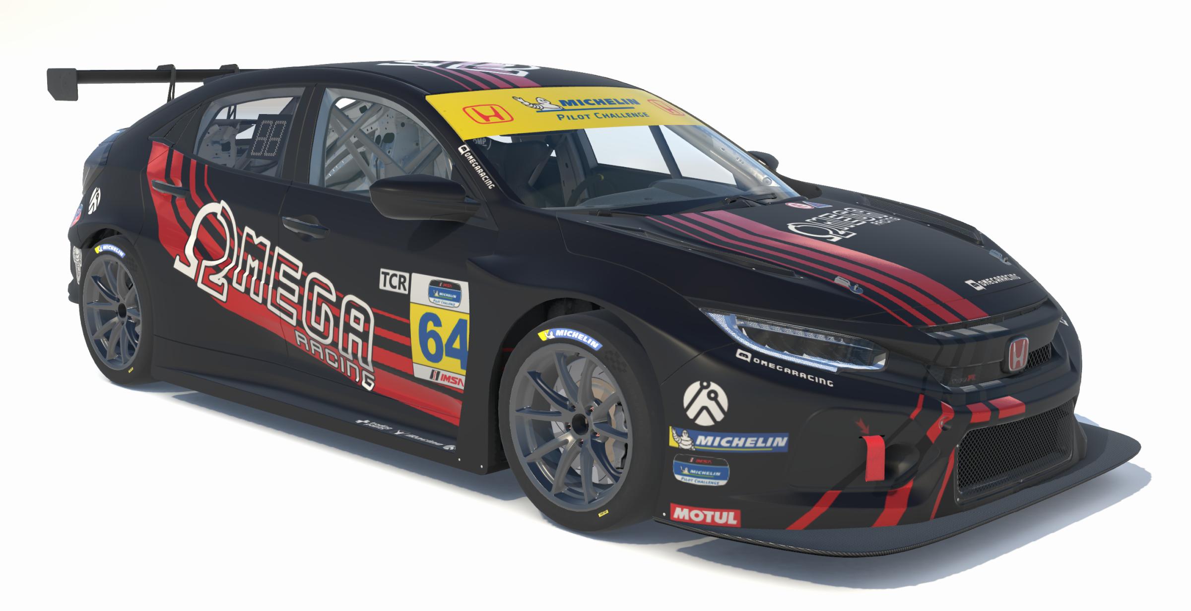 Omega Racing Honda Civic Type R TCR Red Stripe by Adnan A. - Trading Paints