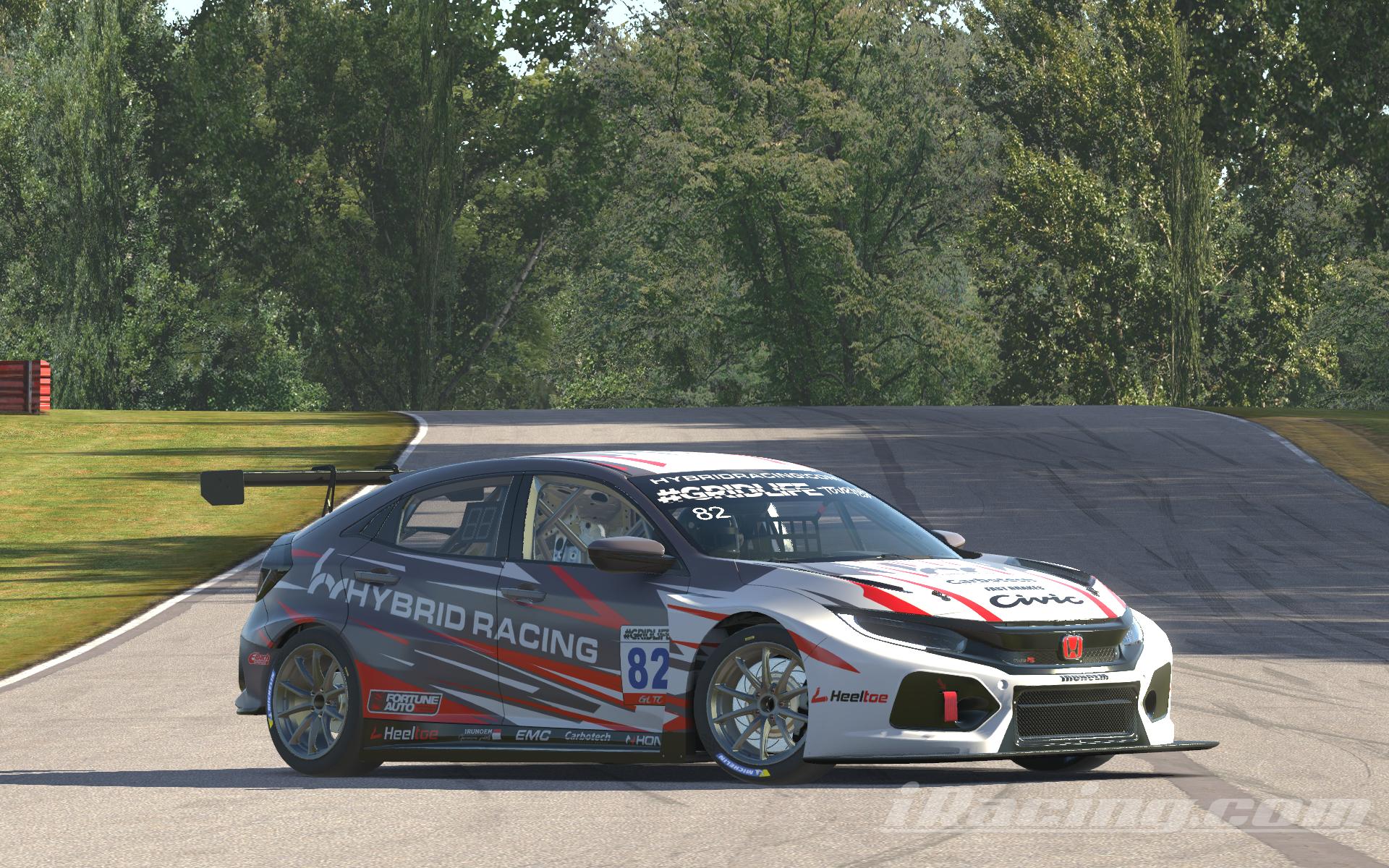Hybrid Racing - Eric Kutil GLTC Civic by Anthony Montelo - Trading Paints