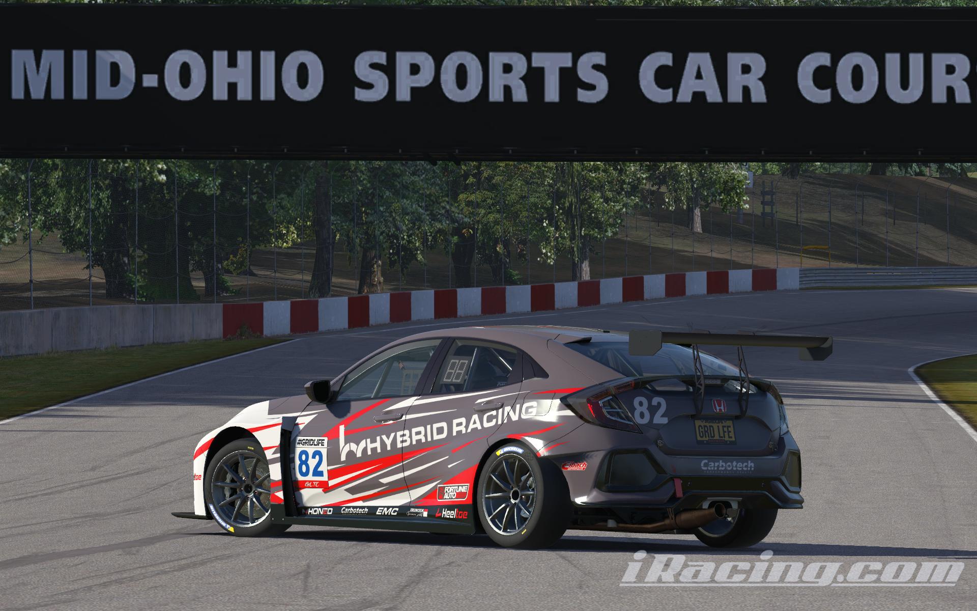 Hybrid Racing - Eric Kutil GLTC Civic by Anthony Montelo - Trading Paints