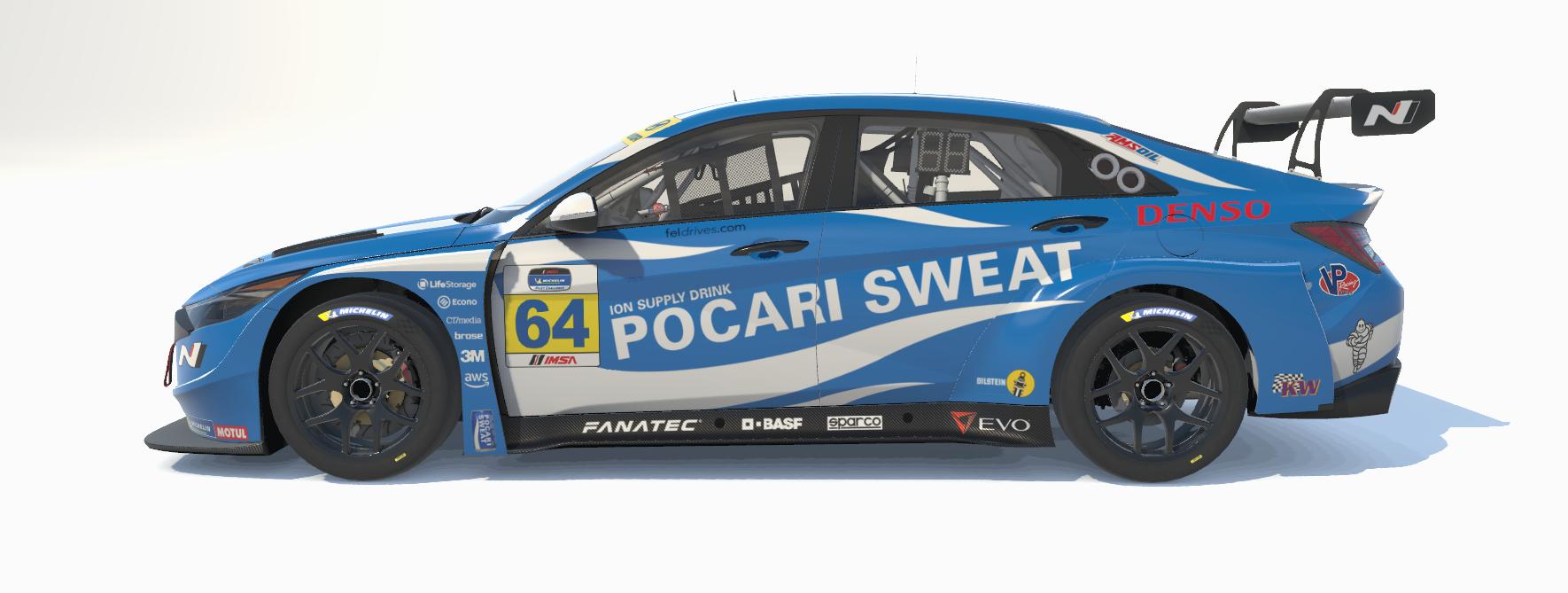 Pocari Sweat - Blue (Fantasy Livery) by Brett A Gardner - Trading Paints