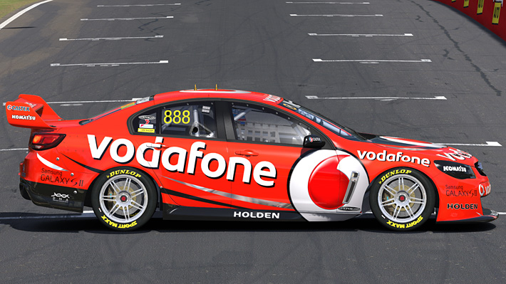 2012 Team Vodafone - #888 Craig Lowndes by Matthew Nethercote - Trading ...