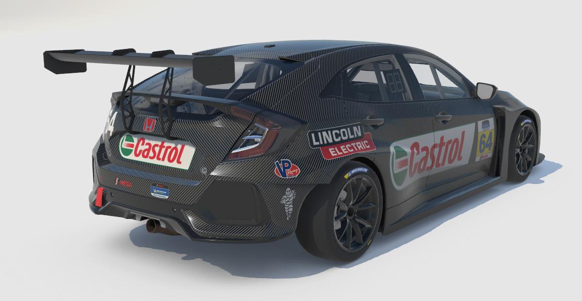 Honda Castrol Civic Type R carbon by Gene Newell - Trading Paints