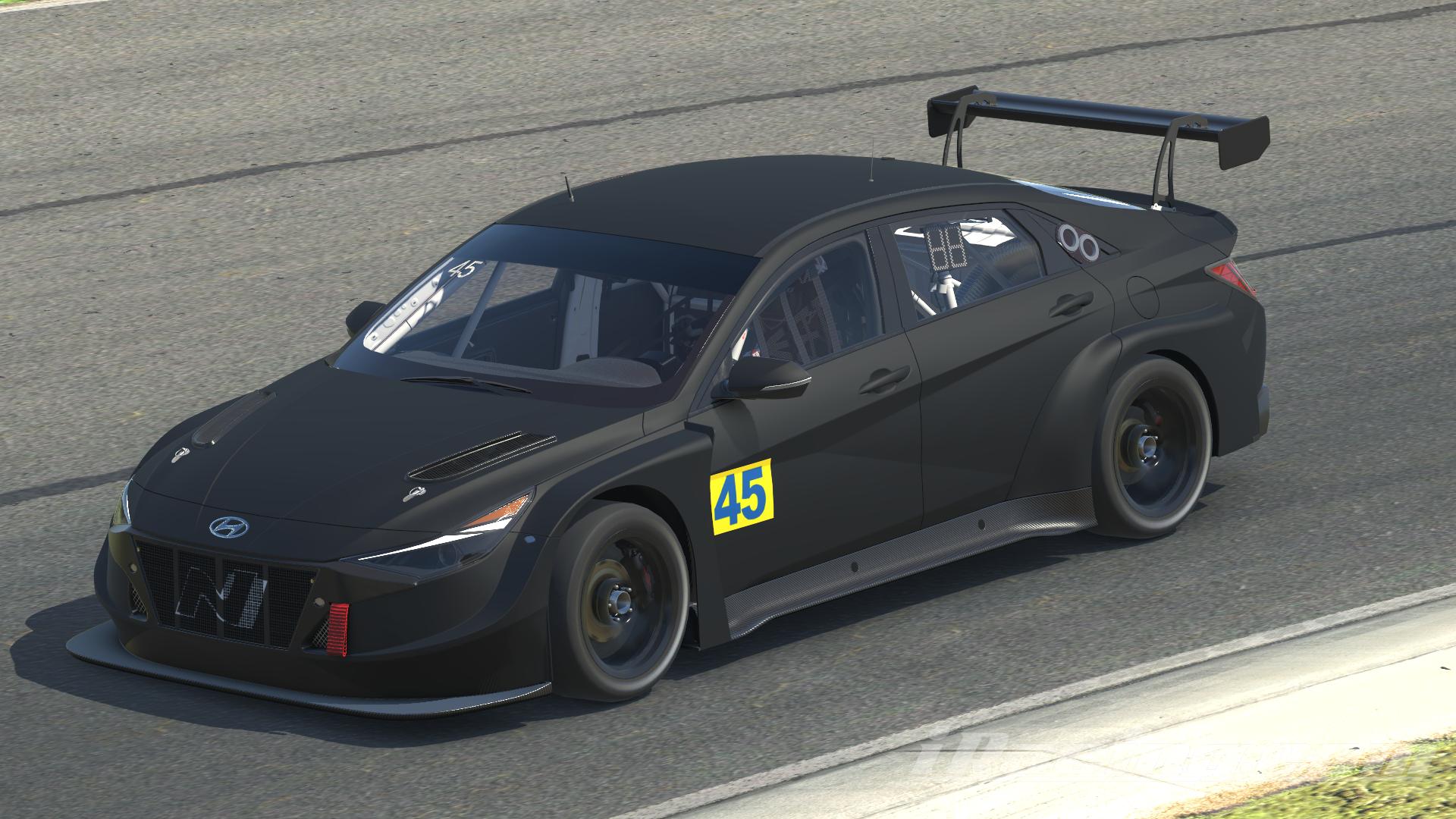 Matte Black Test Car Hyundai Elantra N TC by Ken Huff - Trading Paints