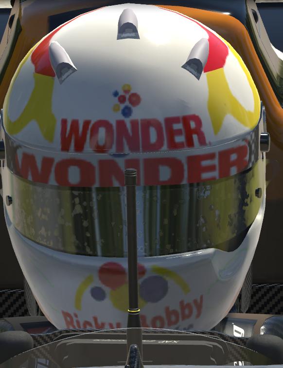 Wonder Bread Ricky Bobby Helmet by Todd Schwarz - Trading Paints