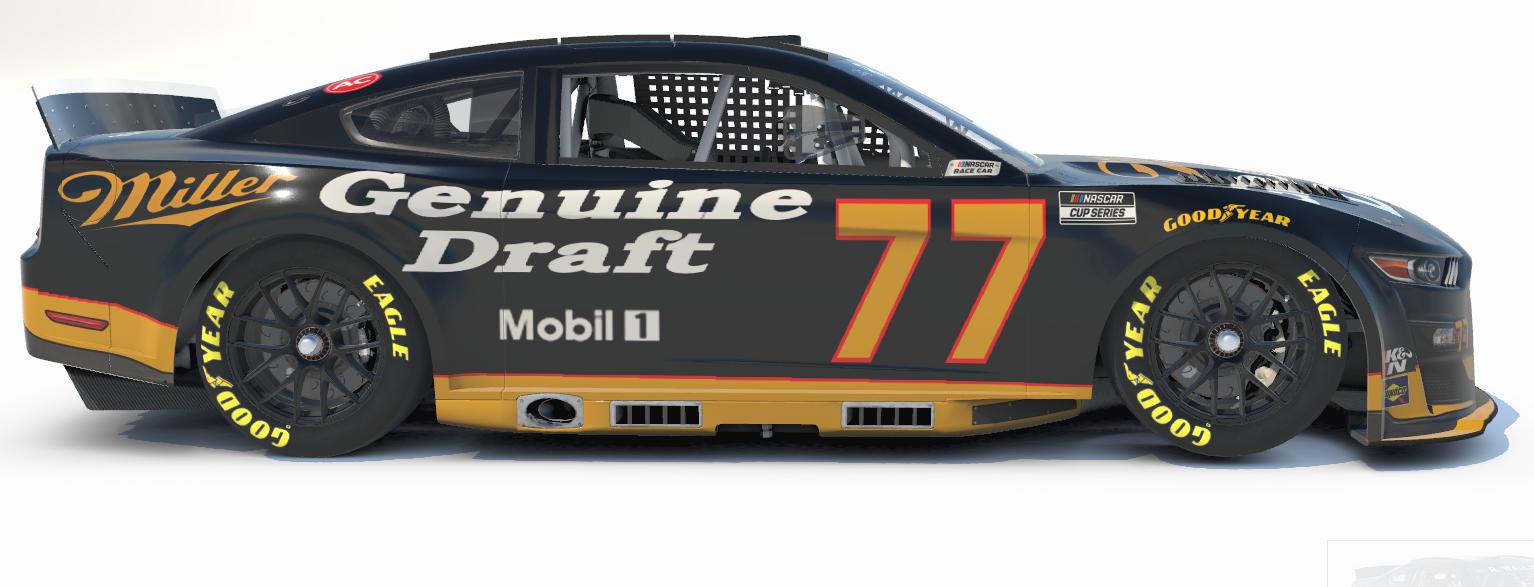 Rusty Wallace Miller Genuine Draft Next Gen Ford Mustang Throwback by ...