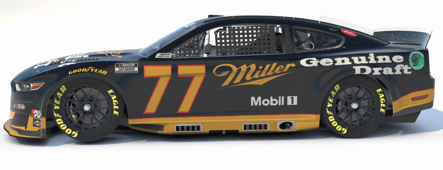 Rusty Wallace Miller Genuine Draft Next Gen Ford Mustang Throwback by ...