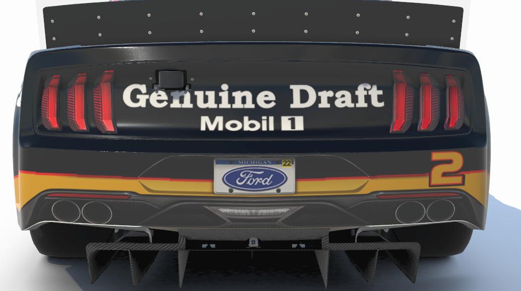 Rusty Wallace Miller Genuine Draft Next Gen Ford Mustang Throwback by ...