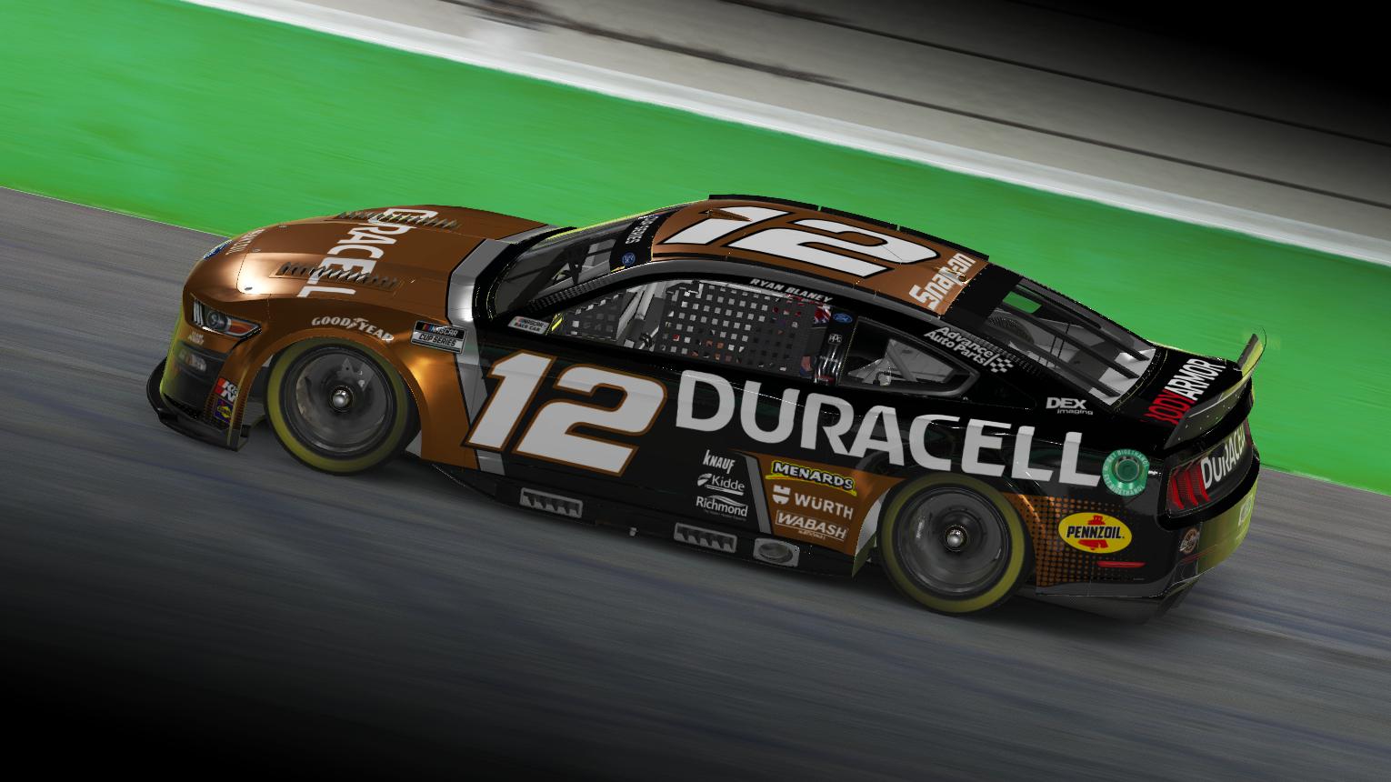 Ryan Blaney 2022 Duracell Mustang Concept by Evan Pienta - Trading Paints