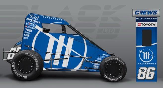 2022 Brent Crews Trackhouse Chili Bowl Midget Made By Blackbeard LTD ...