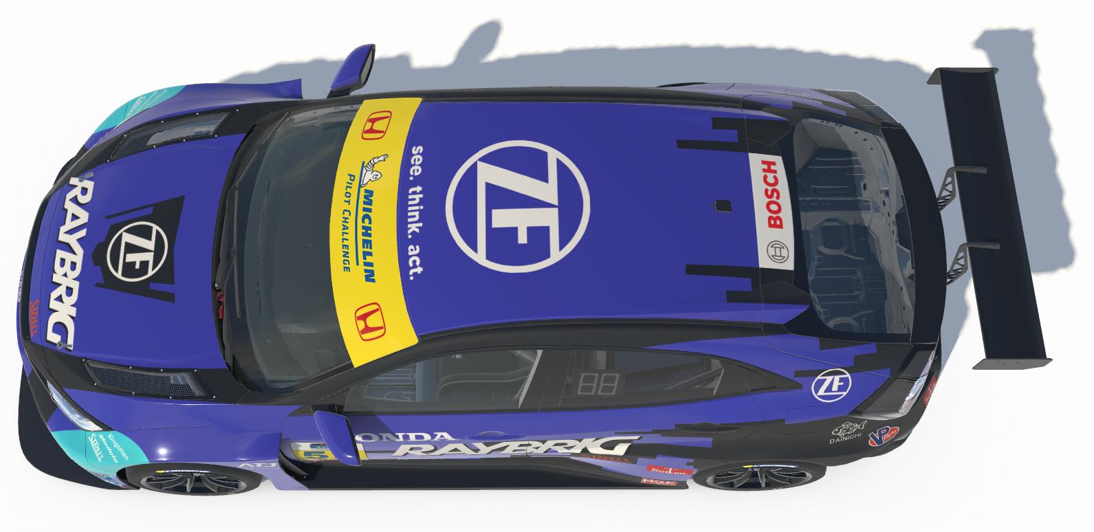 Raybrig Team Kunimitsu Civic Type R (NSX Super GT 2020) by Rolf H ...