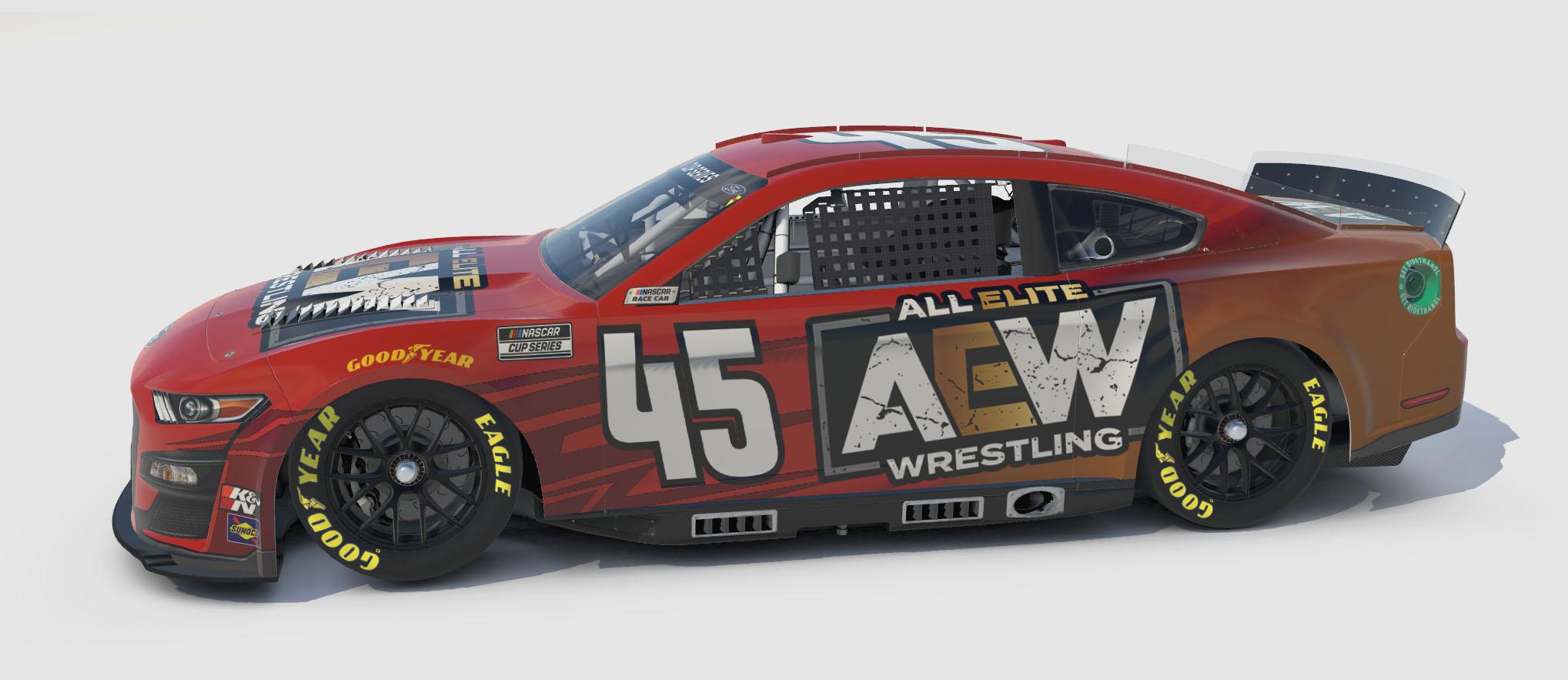 AEW NASCAR Cup Ford Mustang by JD Babbitt - Trading Paints
