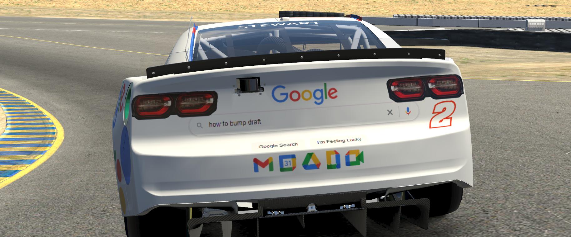 Google Camaro Sim Stamped Number by Matt R S. - Trading Paints