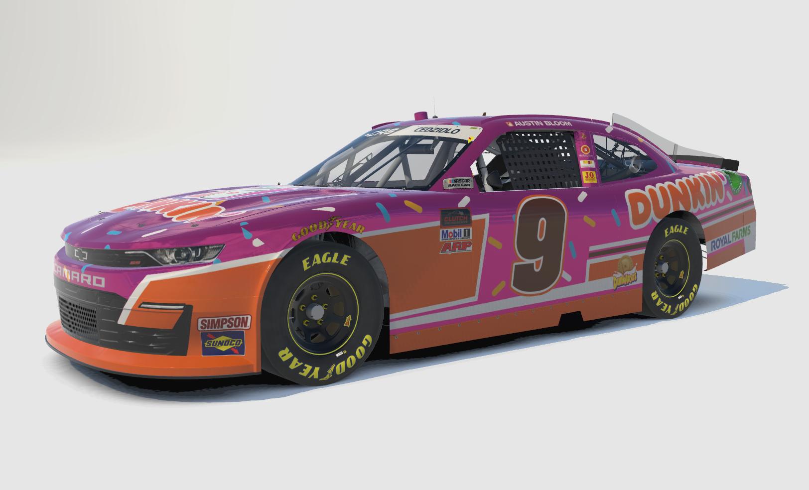 Dunkin NASCAR Xfinity Chevy Camaro by Travis Cedzidlo - Trading Paints