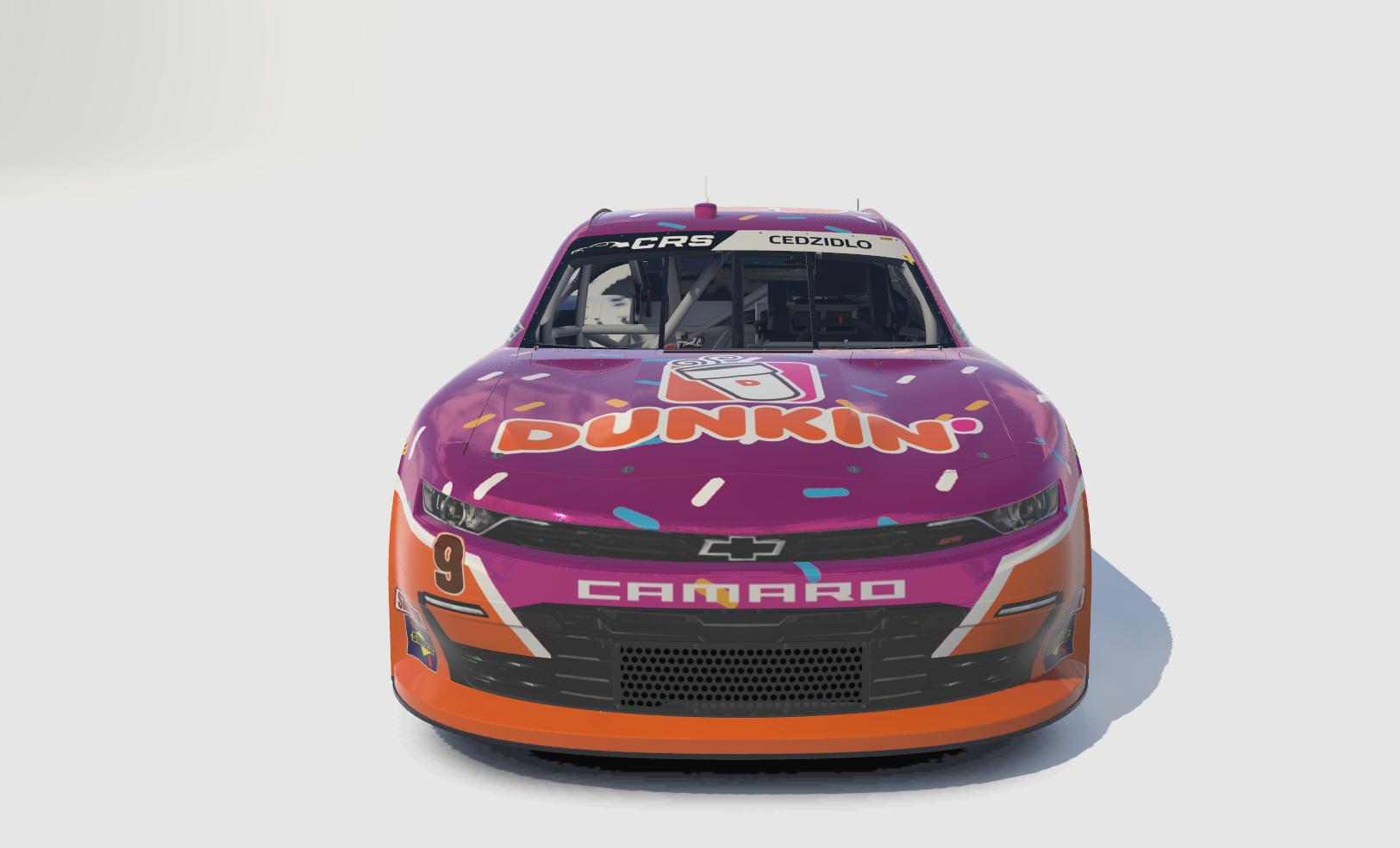 Dunkin NASCAR Xfinity Chevy Camaro by Travis Cedzidlo - Trading Paints