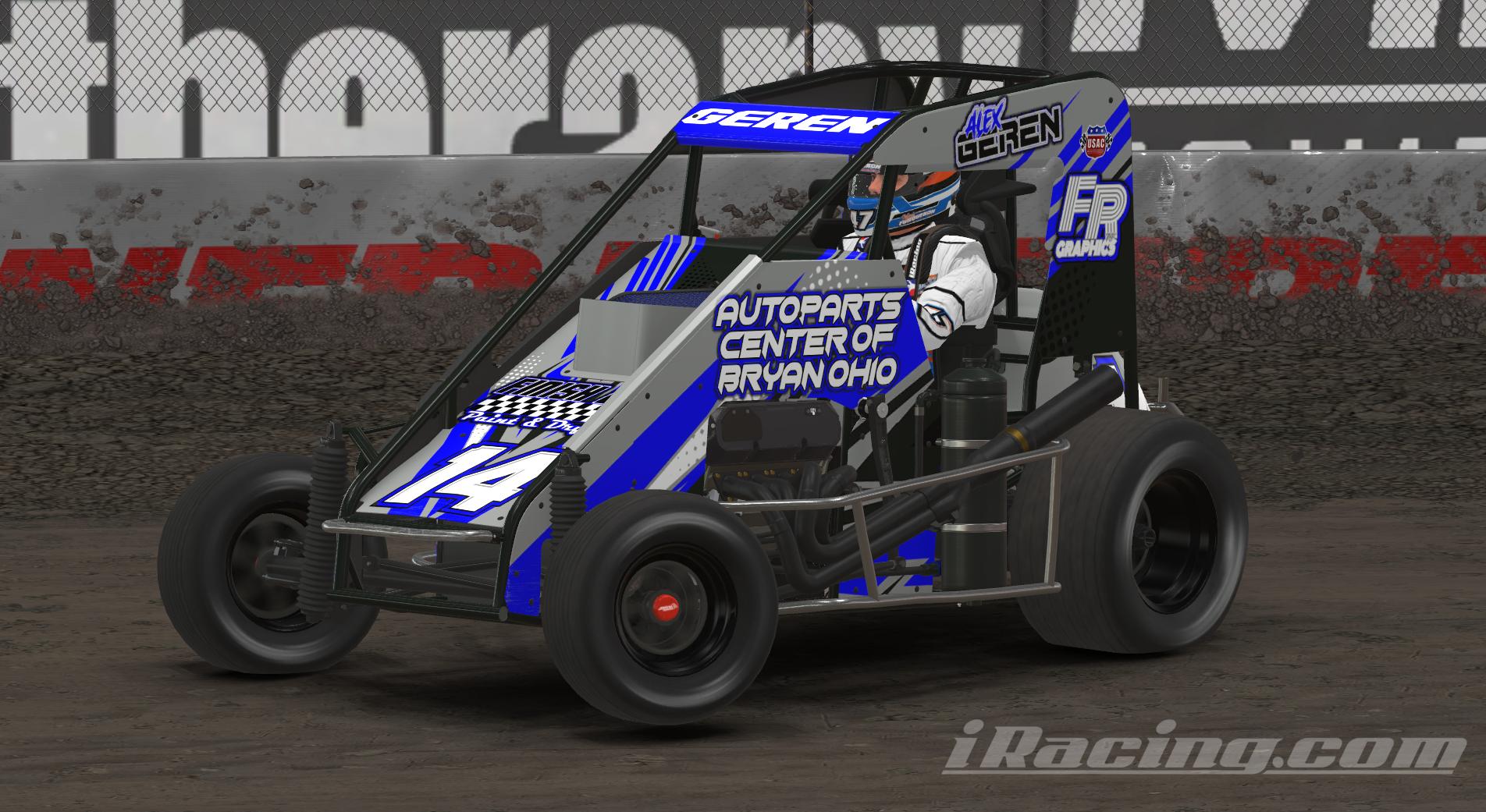 Alex Geren 2022 Dirt Midget by Jason Furqueron - Trading Paints