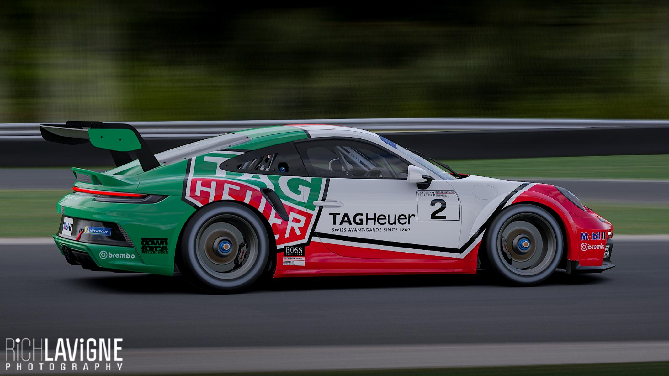 Tag Heuer Porsche cup 992 by Richard Lavigne - Trading Paints