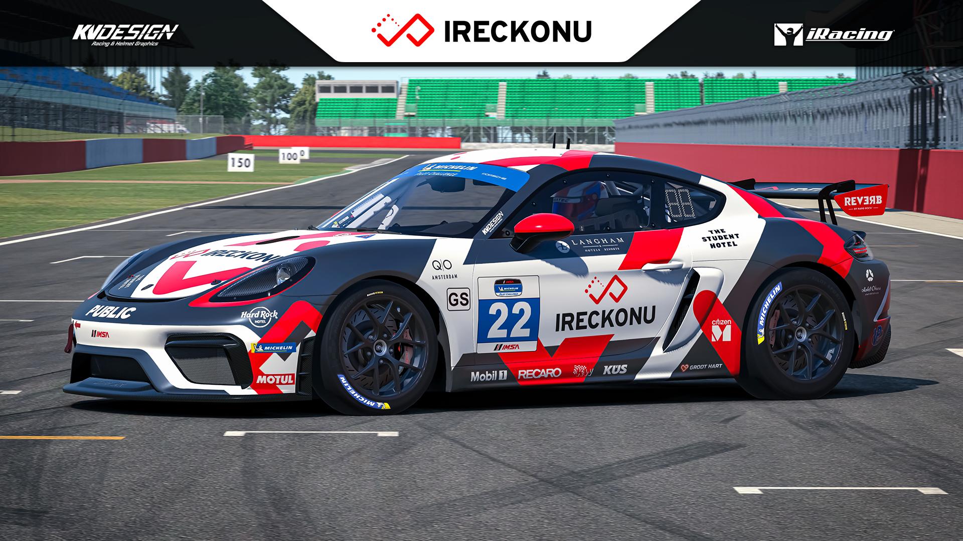 IRECKONU Racing Porsche Cayman 718 GT4 Livery by David J. G. - Trading ...