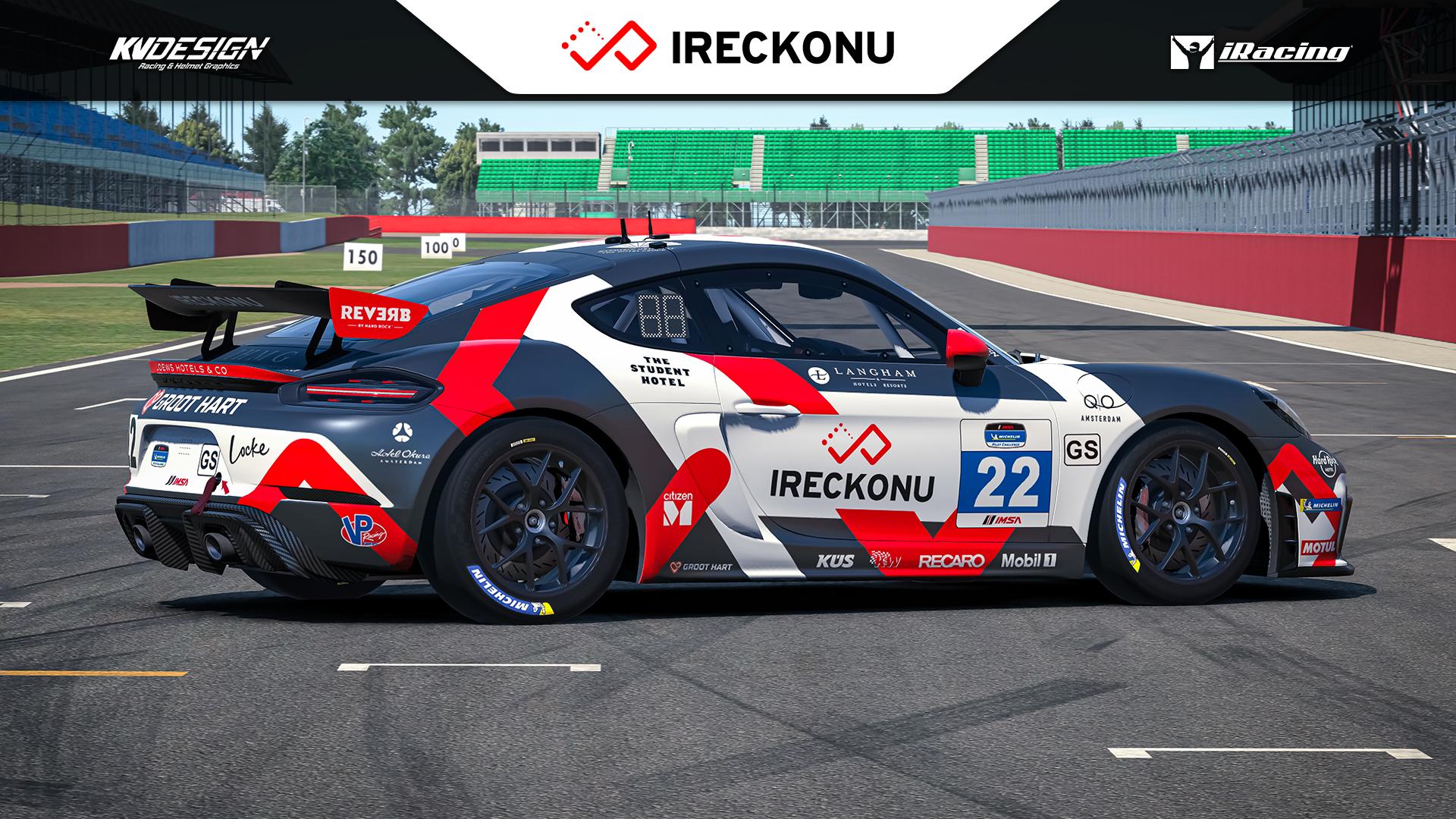 IRECKONU Racing Porsche Cayman 718 GT4 Livery by David J. G. - Trading ...