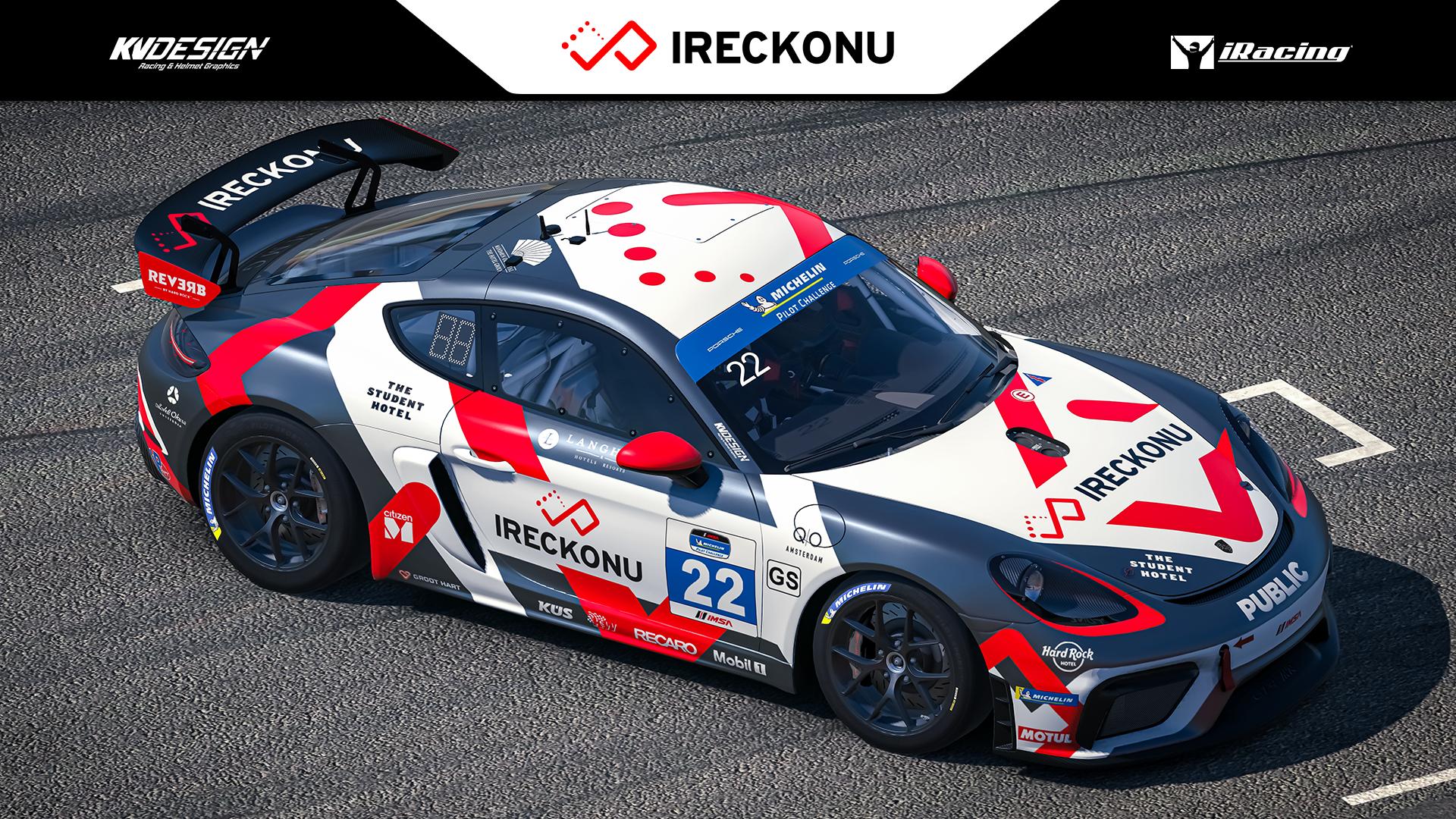 IRECKONU Racing Porsche Cayman 718 GT4 Livery by David J. G. - Trading ...