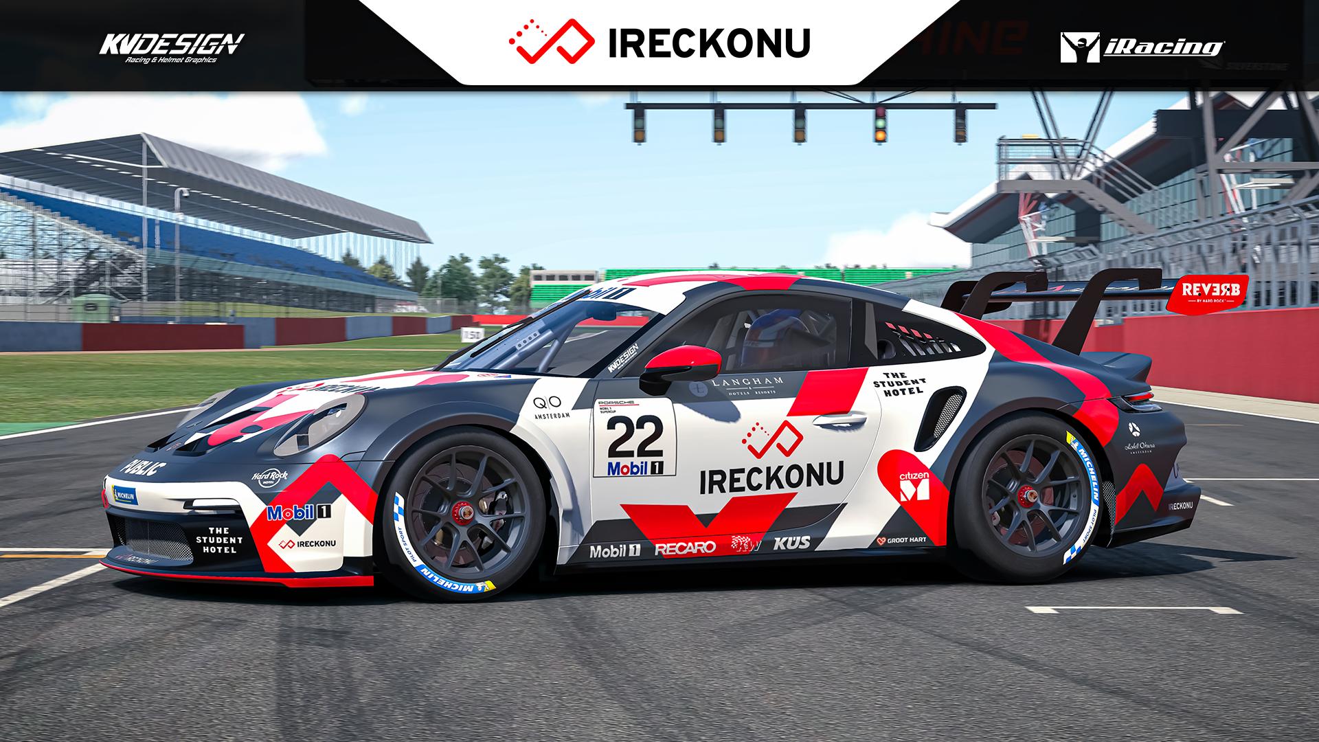 IRECKONU Racing Porsche 992 Cup Car by David J. G. - Trading Paints