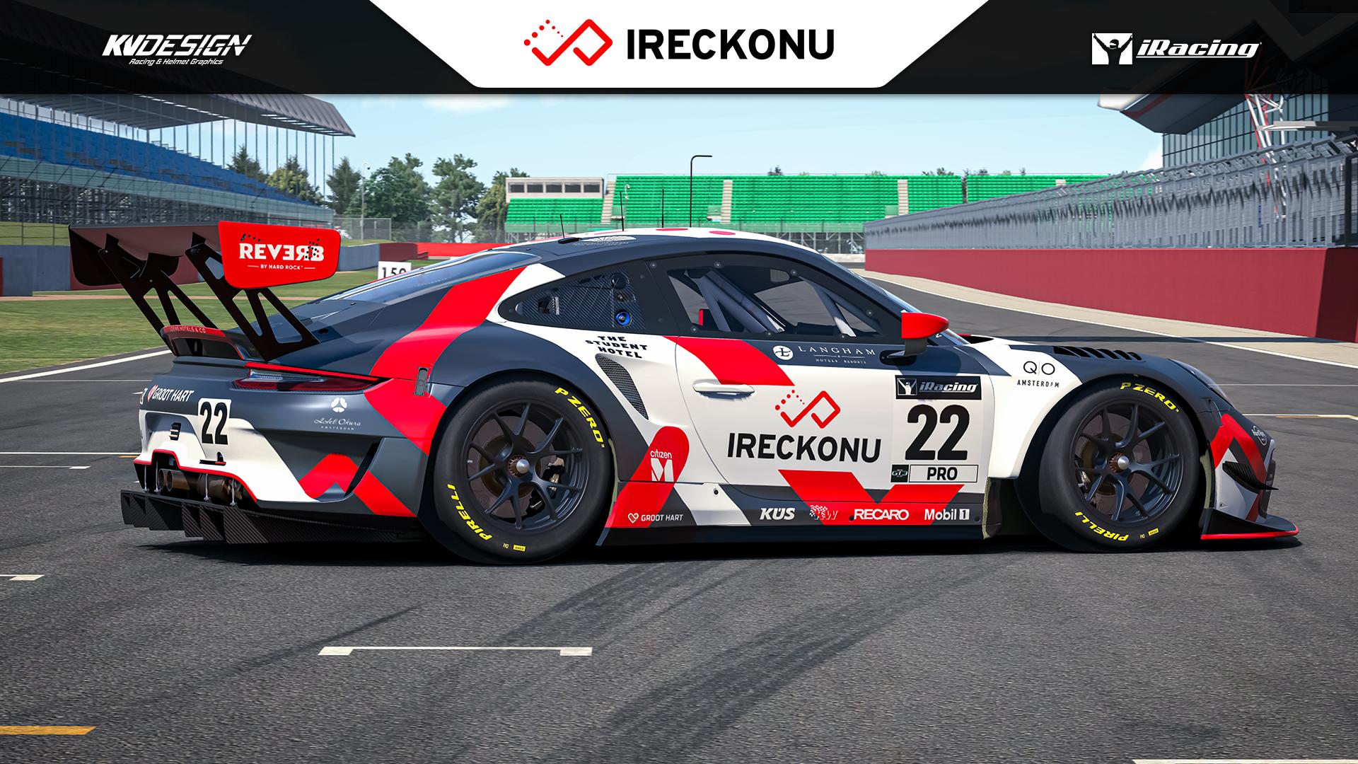 IRECKONU Racing Porsche 911 GT3R Livery by David J. G. - Trading Paints