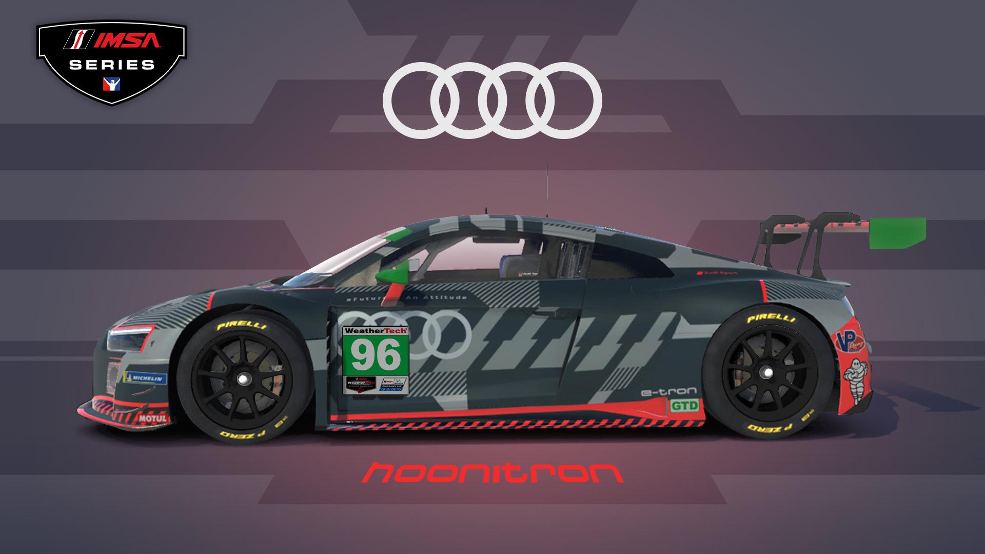 Hoonitron Audi R8 GT3 | IMSA by Alex Schmurtz - Trading Paints