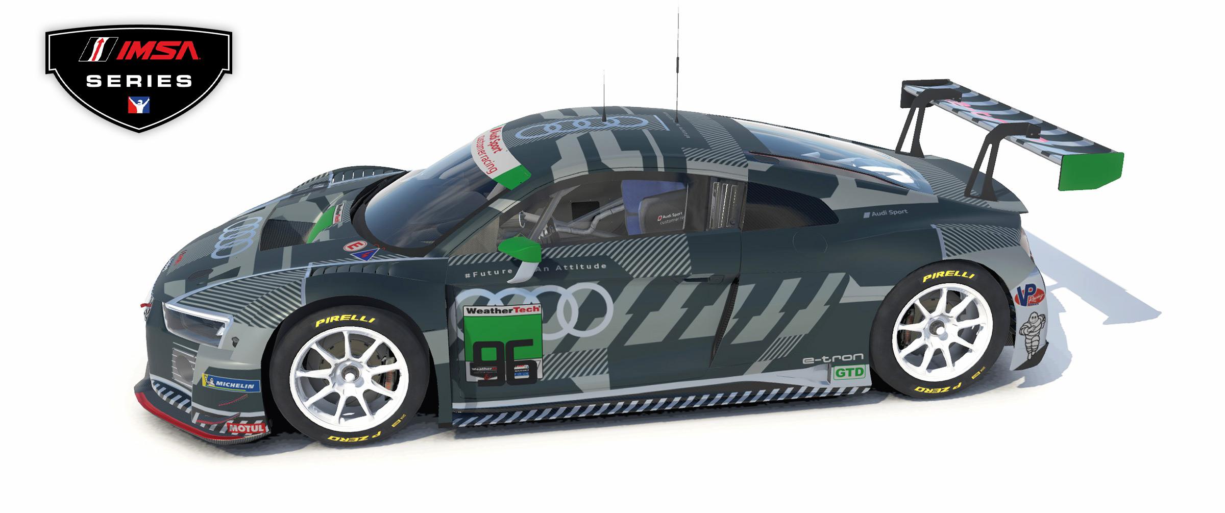 Hoonitron Audi R8 GT3 | Silver IMSA by Alex Schmurtz - Trading Paints