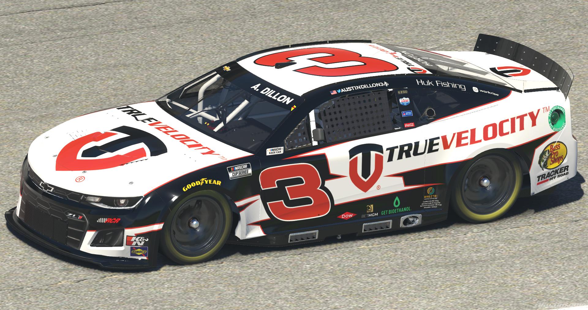 2022 Austin Dillon TrueVelocity Camaro by Ben Horton - Trading Paints