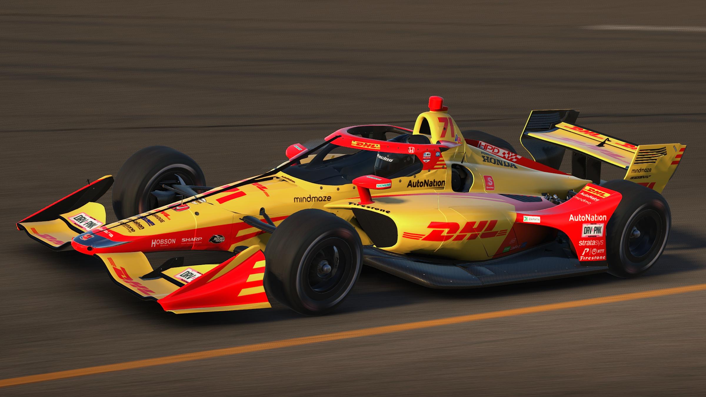 2022 Romain Grosjean DHL IndyCar by Jeff McKeand - Trading Paints