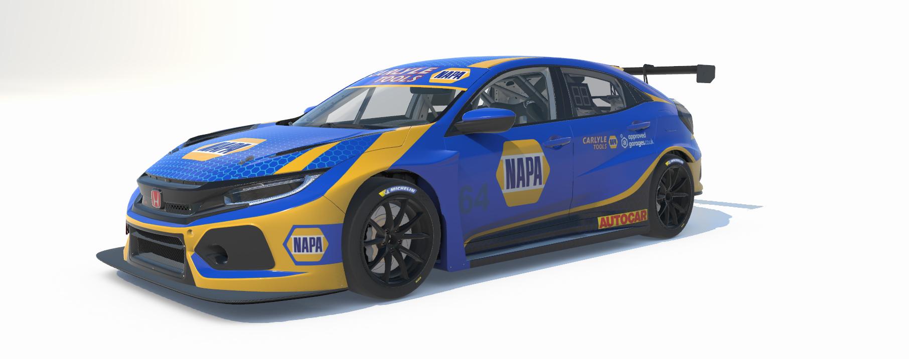 Honda Civic Type R - BTCC NAPA Racing 2022 Pre-Season (Sutton/Cammish ...