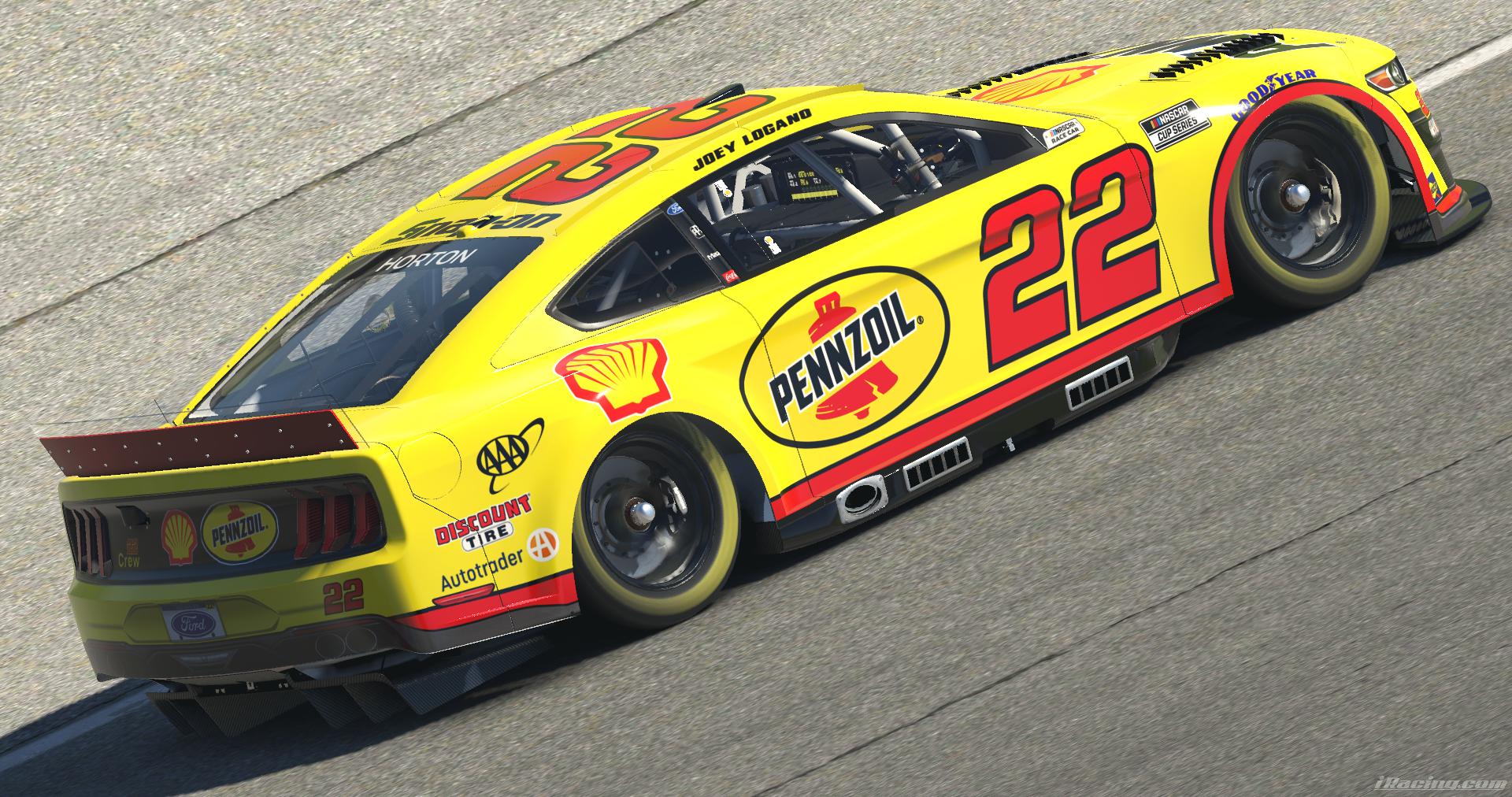 2022 Joey Logano Shell Pennzoil Mustang by Ben Horton - Trading Paints