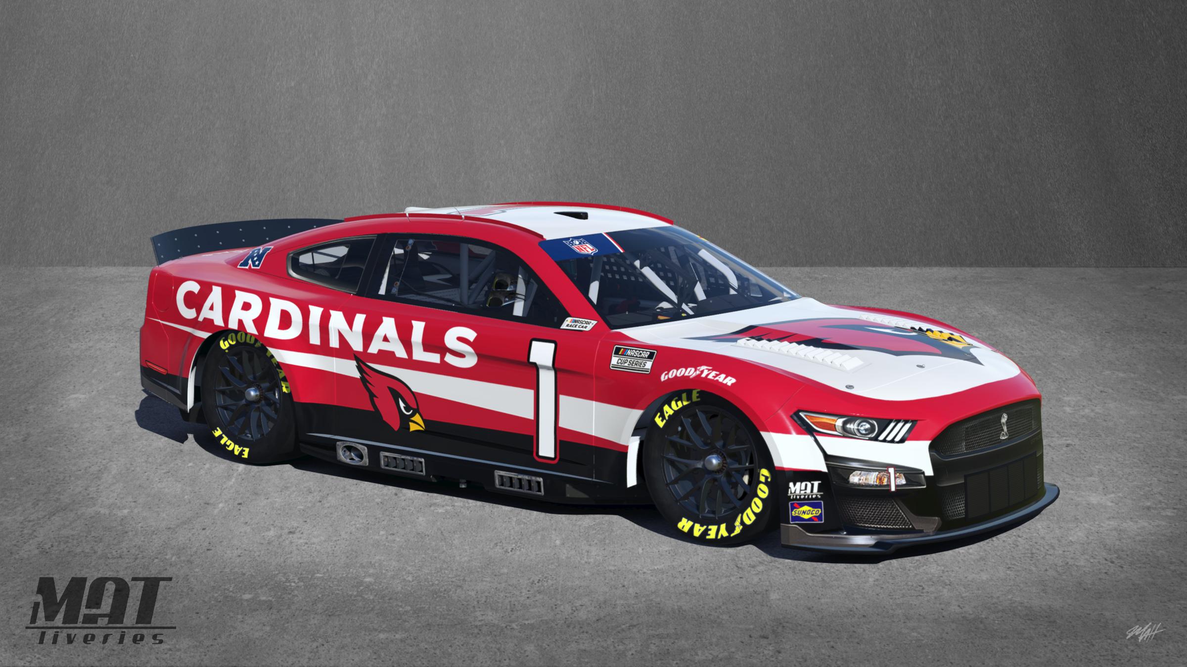 Arizona Cardinals Gen. 7 Mustang by Matthew A Tomelleri - Trading Paints