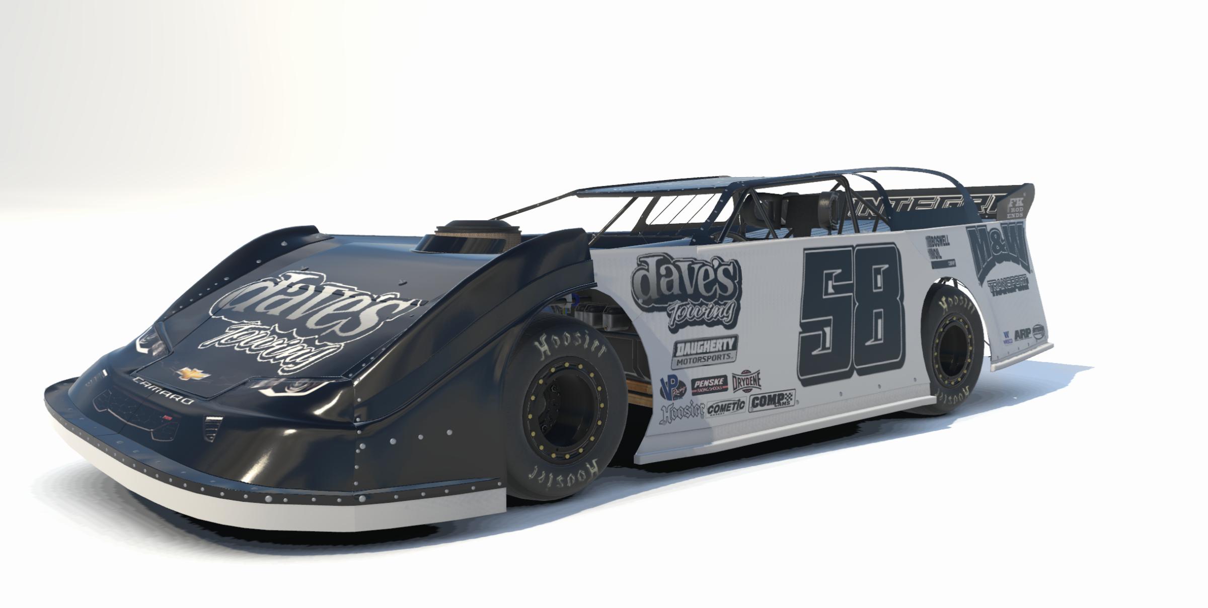 Mark Whitener Late Model with custom number by Dean M. - Trading Paints