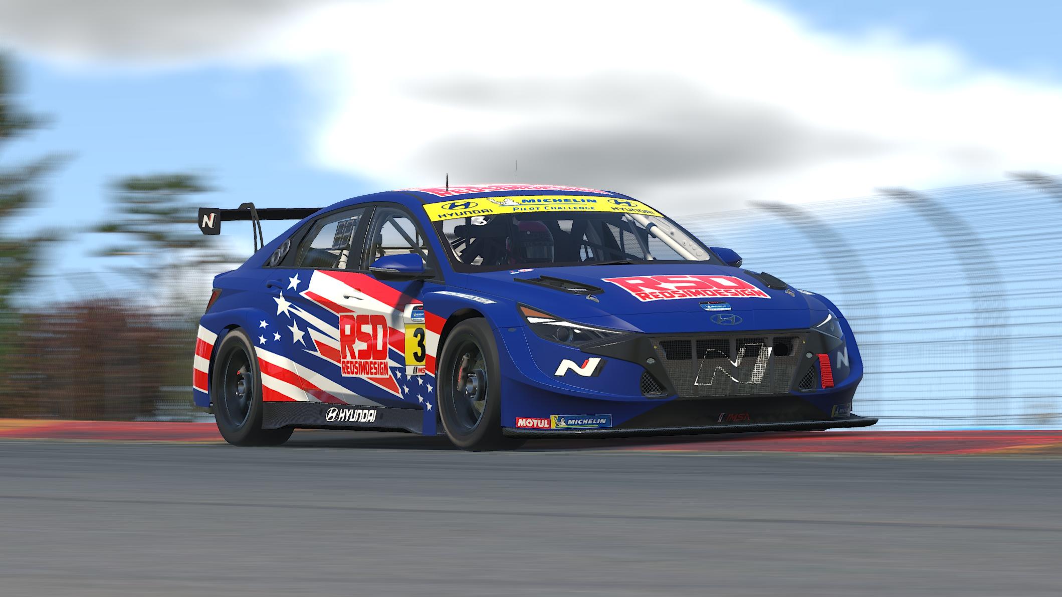 RedSimDesign USA Hyundai Elantra w/IMSA decals by Blaine Sparling ...