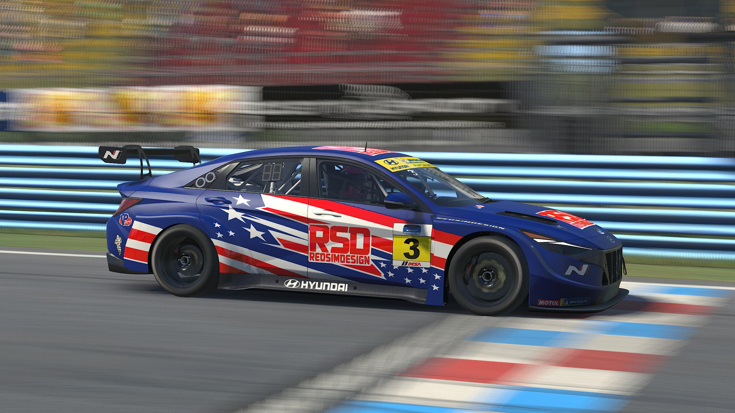 RedSimDesign USA Hyundai Elantra w/IMSA decals by Blaine Sparling ...