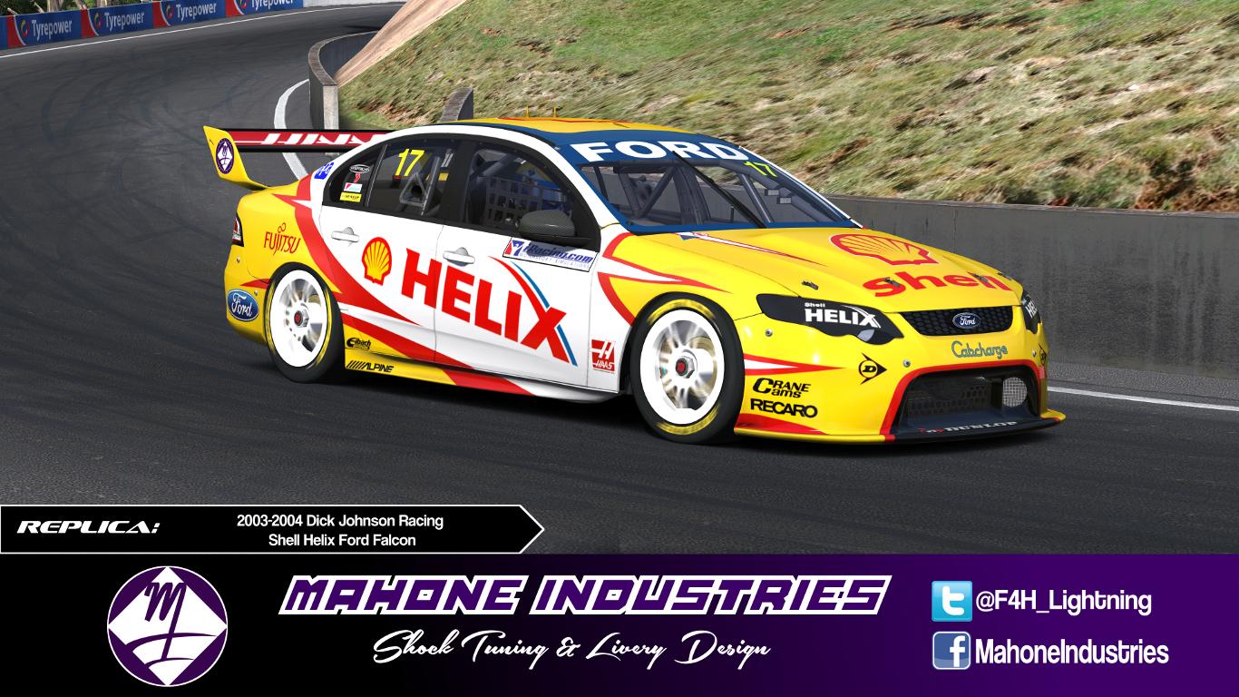 2003-2004 Dick Johnson Racing Shell Helix Ford Falcon by Anthony Mahone ...