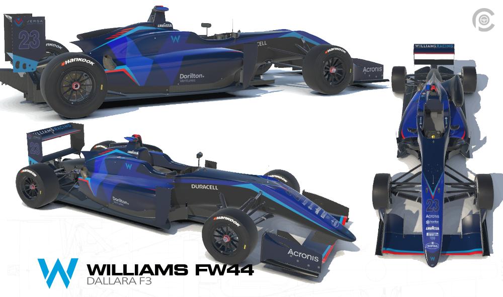 Williams FW44 F1 2022 Livery for Dallara F3 by Paul R Chaloner ...