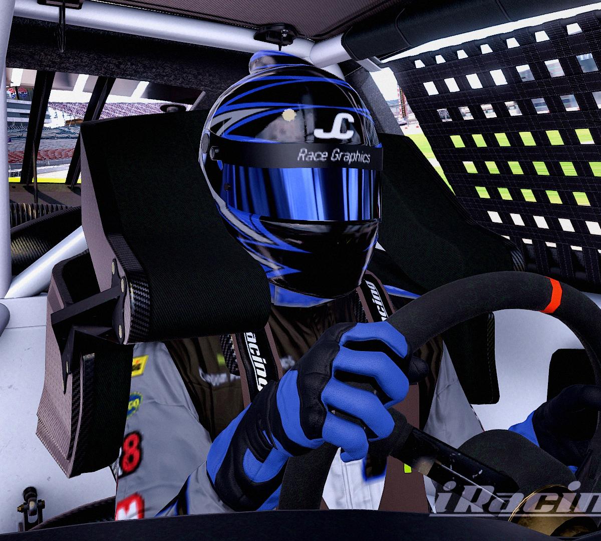 JC Race Graphics Helmet by Jonah Colbert - Trading Paints