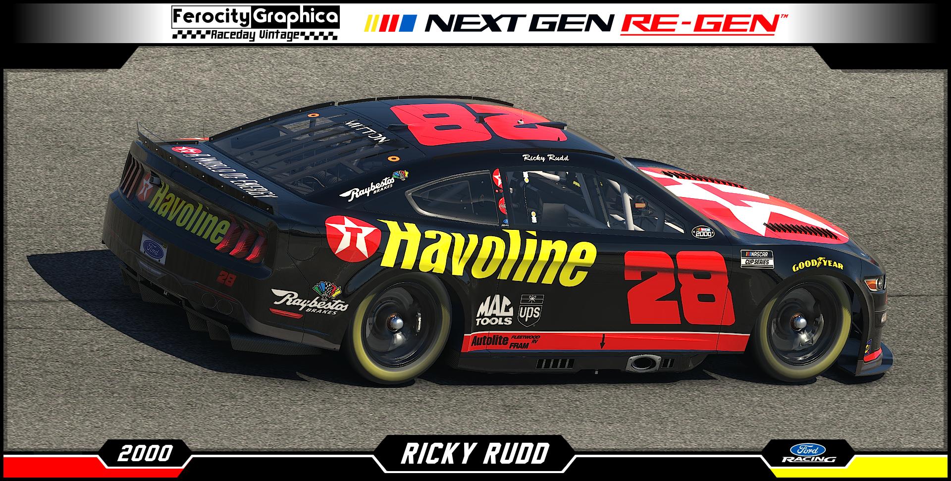 2000 #28 Ricky Rudd Texaco Havoline Ford Winston Cup by Scott Mitton ...