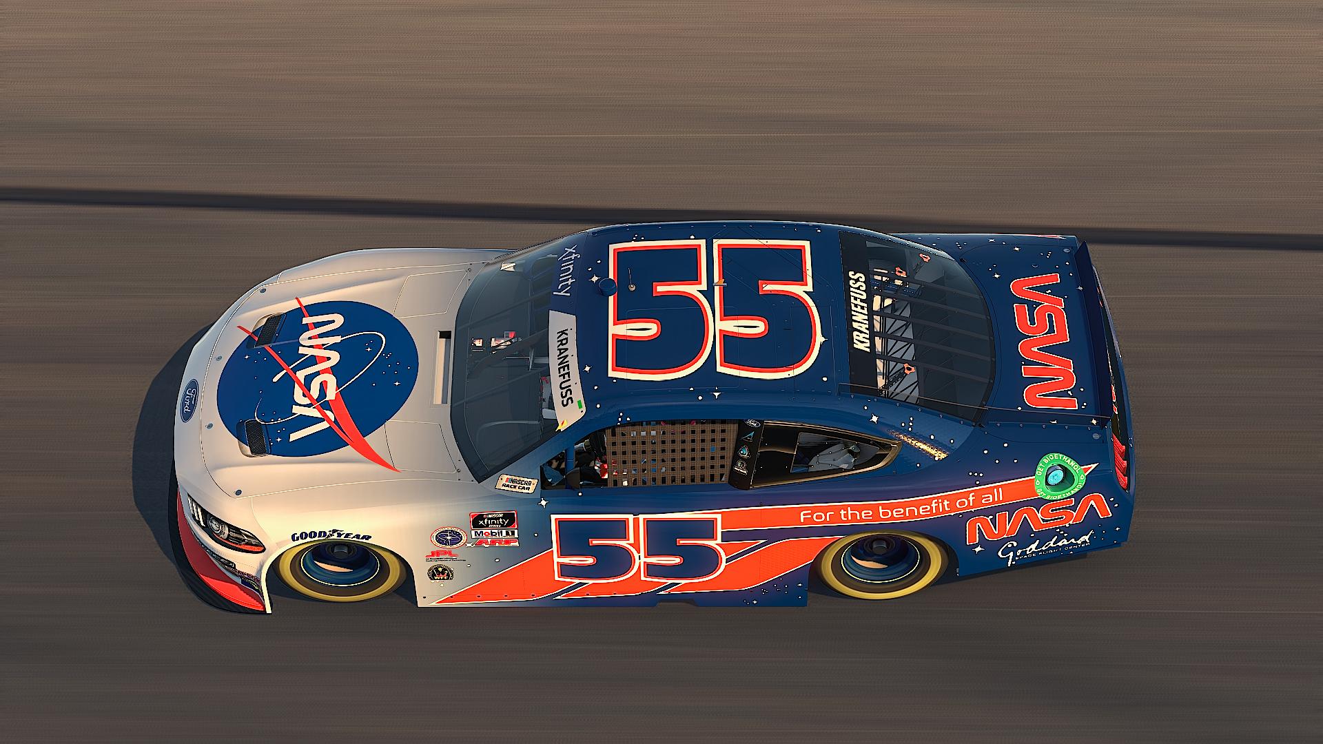 NASA Xfinity Mustang by Daniel Kranefuss - Trading Paints
