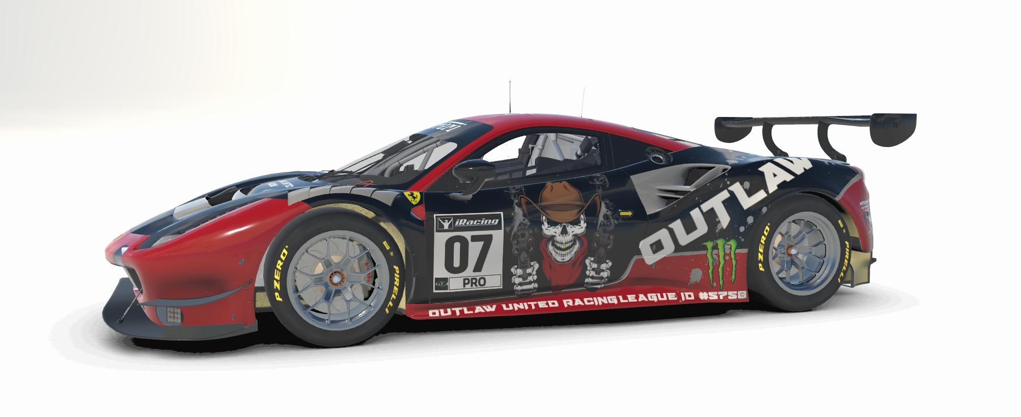 Outlaw United Racing Ferrari EVO GT3 by Matt R S. - Trading Paints