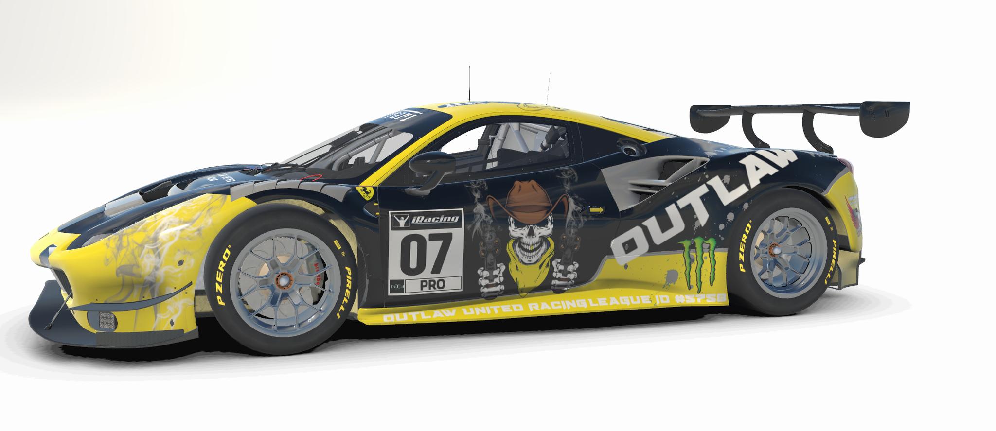 Outlaw United Racing Ferrari EVO GT3 by Matt R S. - Trading Paints
