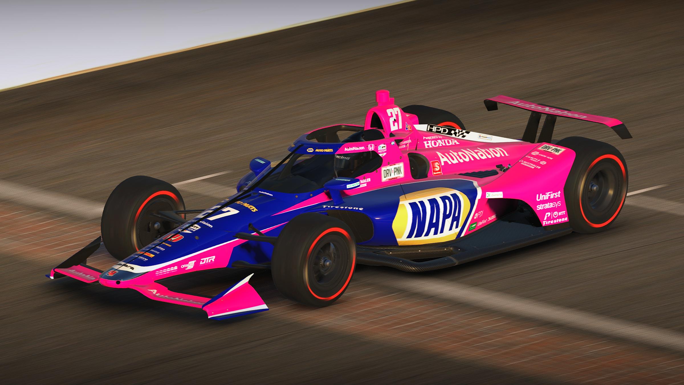 2022 Alexander Rossi #27 NAPA Auto Parts AutoNation IndyCar with Custom ...